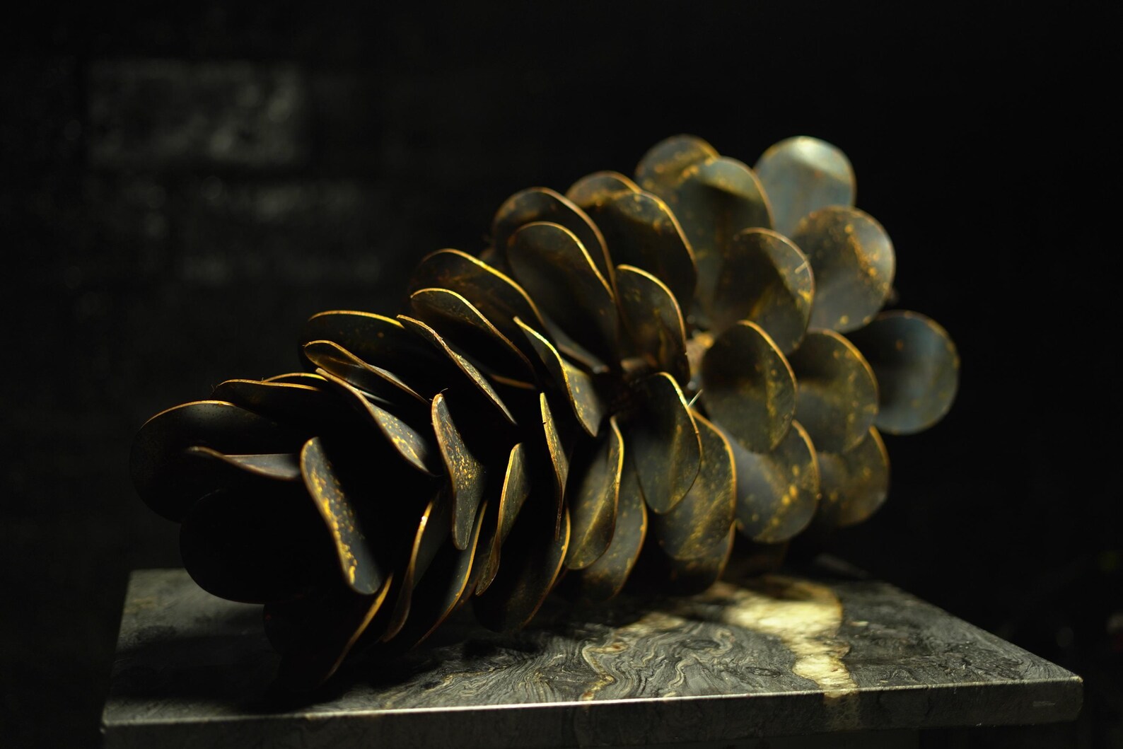 Two Pine Cones Corten Sculptures , Garden Art, Garden Decorations ...