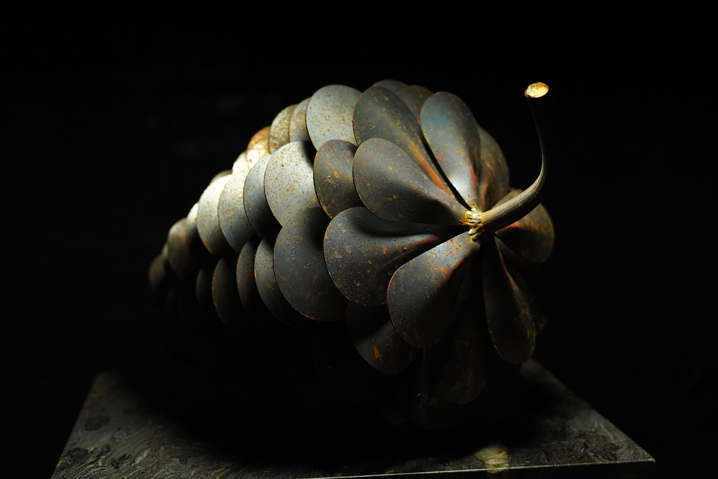 Cone Corten Metal Sculpture, Metal Art Sculpture, Unique Corten Steel ...