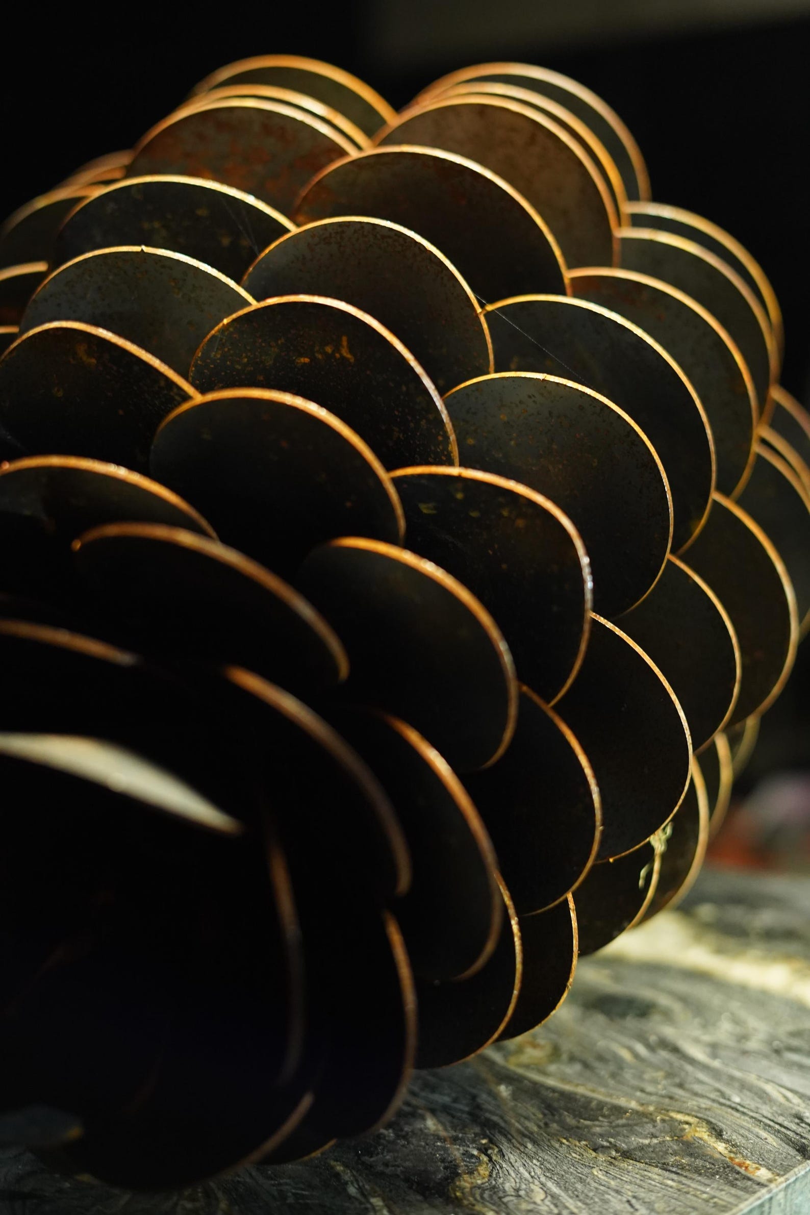 Two Pine Cones Corten Sculptures , Garden Art, Garden Decorations ...