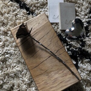 Handmade Metal Rose, Flower Sculpture, Perfect Gift, Forged Flower ...