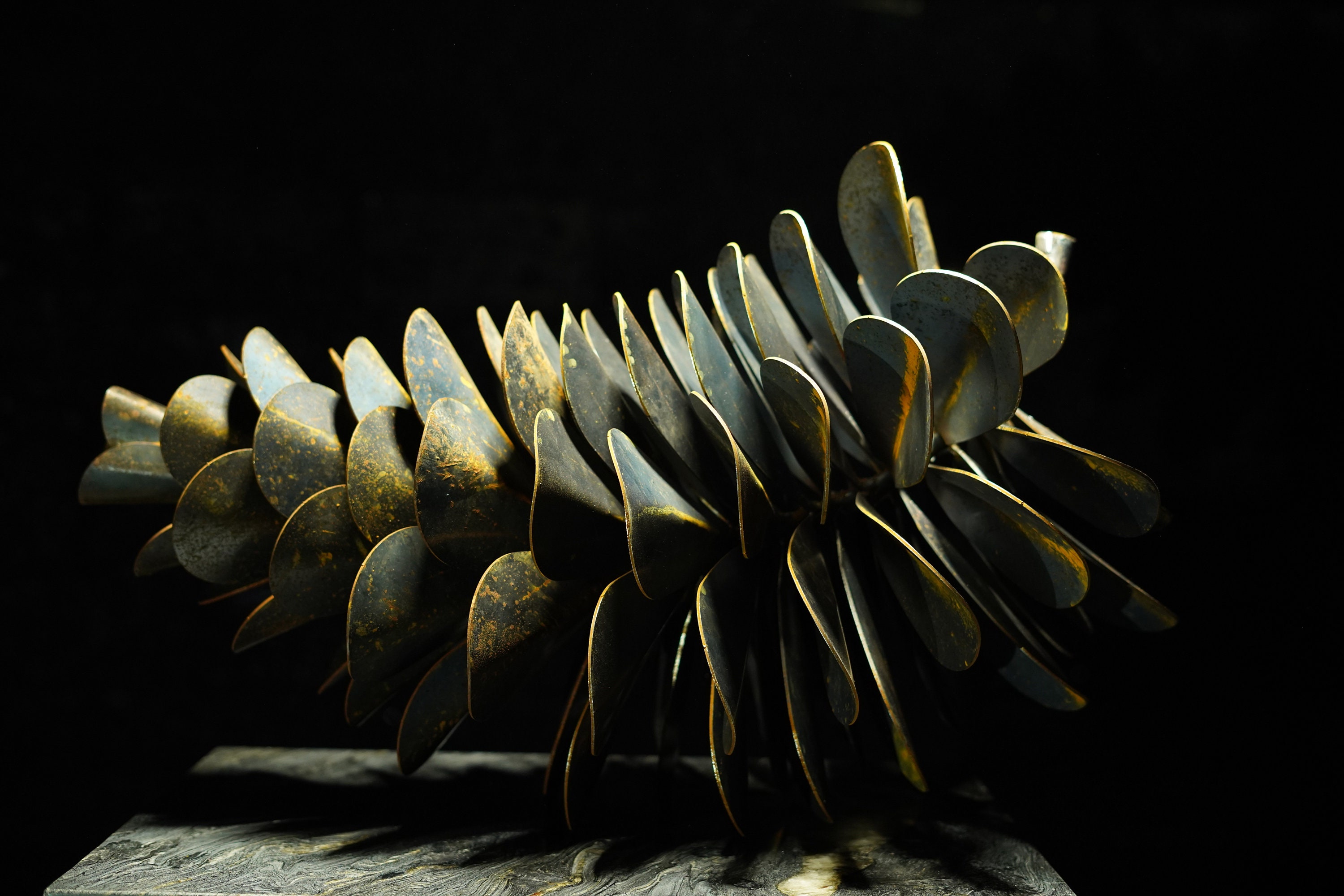 Pine Cone Sculpture Made From Corten Steel Unique Element for Outdoor ...