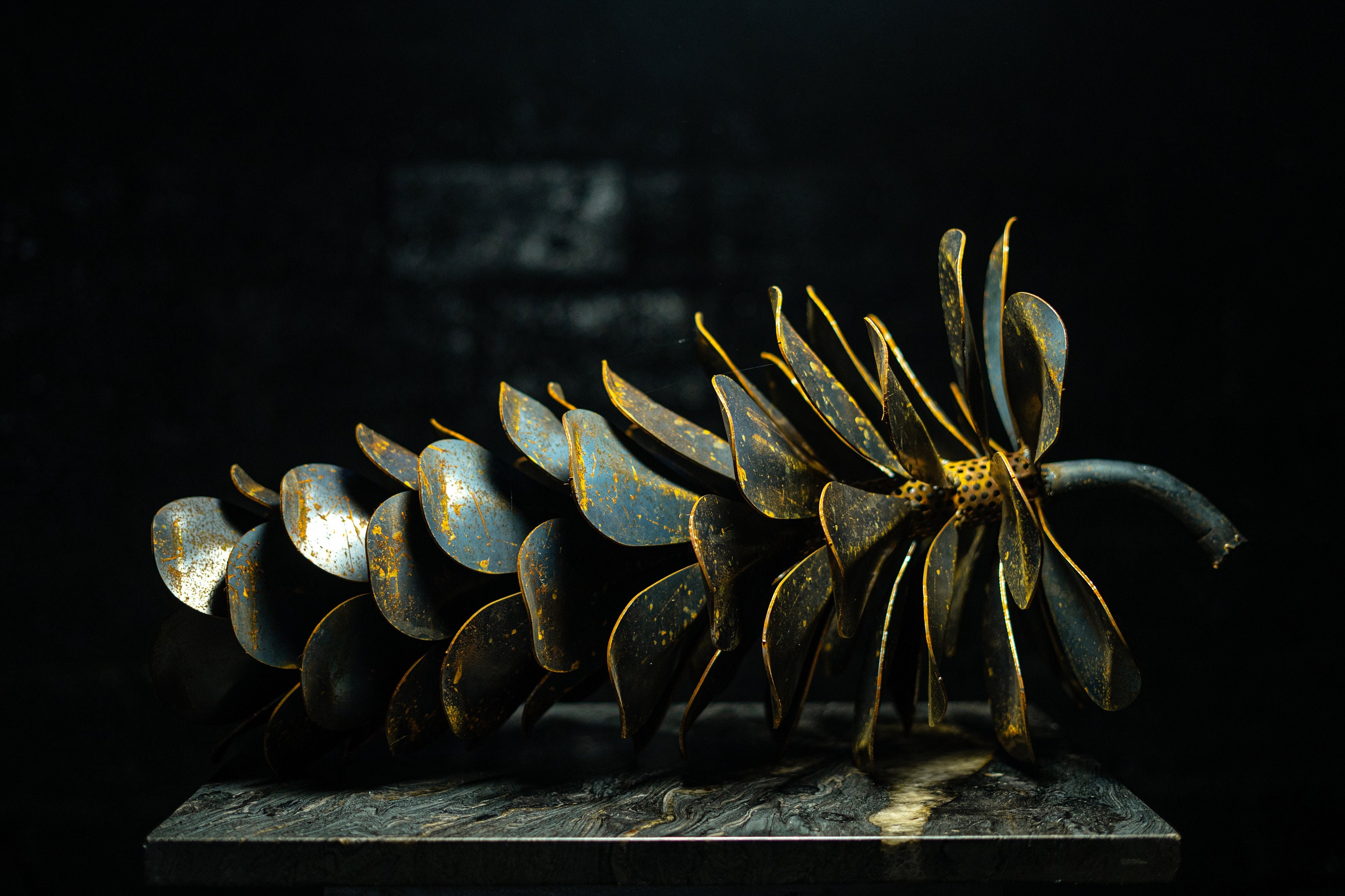 Pine Cone Rusty Sculpture, Garden Art, Garden Decorations, Metal ...