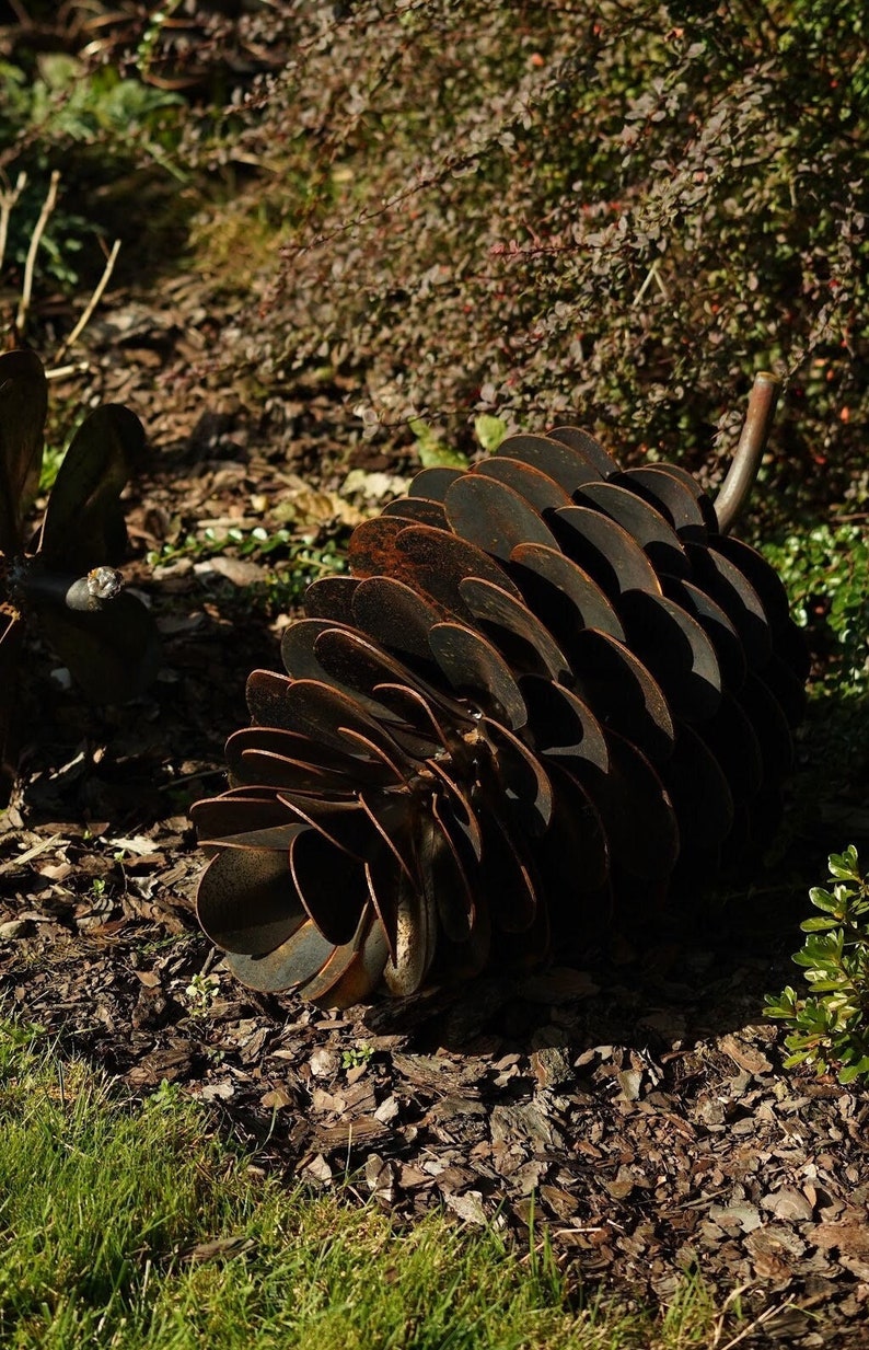 Unique Corten Steel Cone Art - Stunning Garden Sculpture and Decor ...