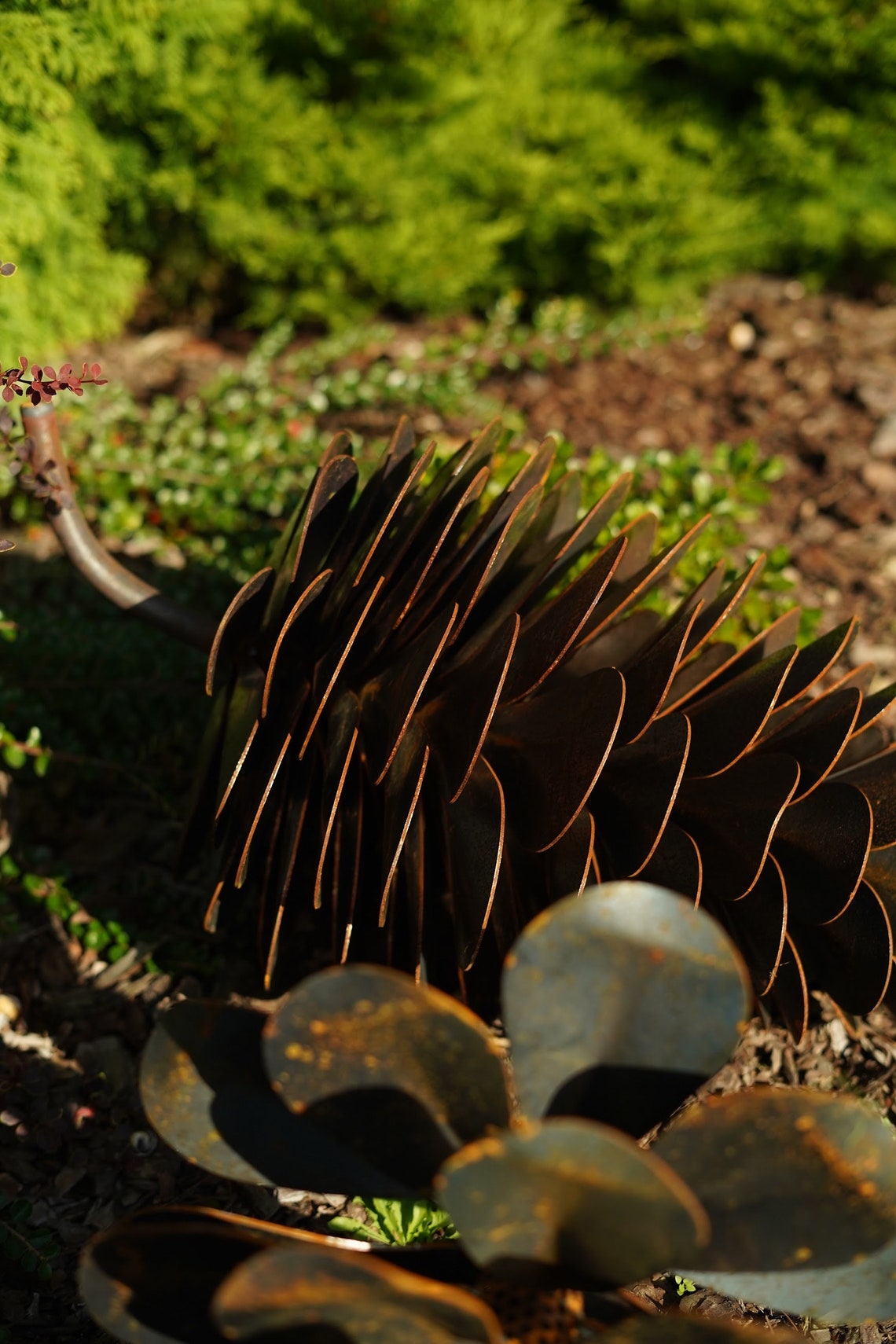 Cone Corten Metal Sculpture, Metal Art Sculpture, Unique Corten Steel ...