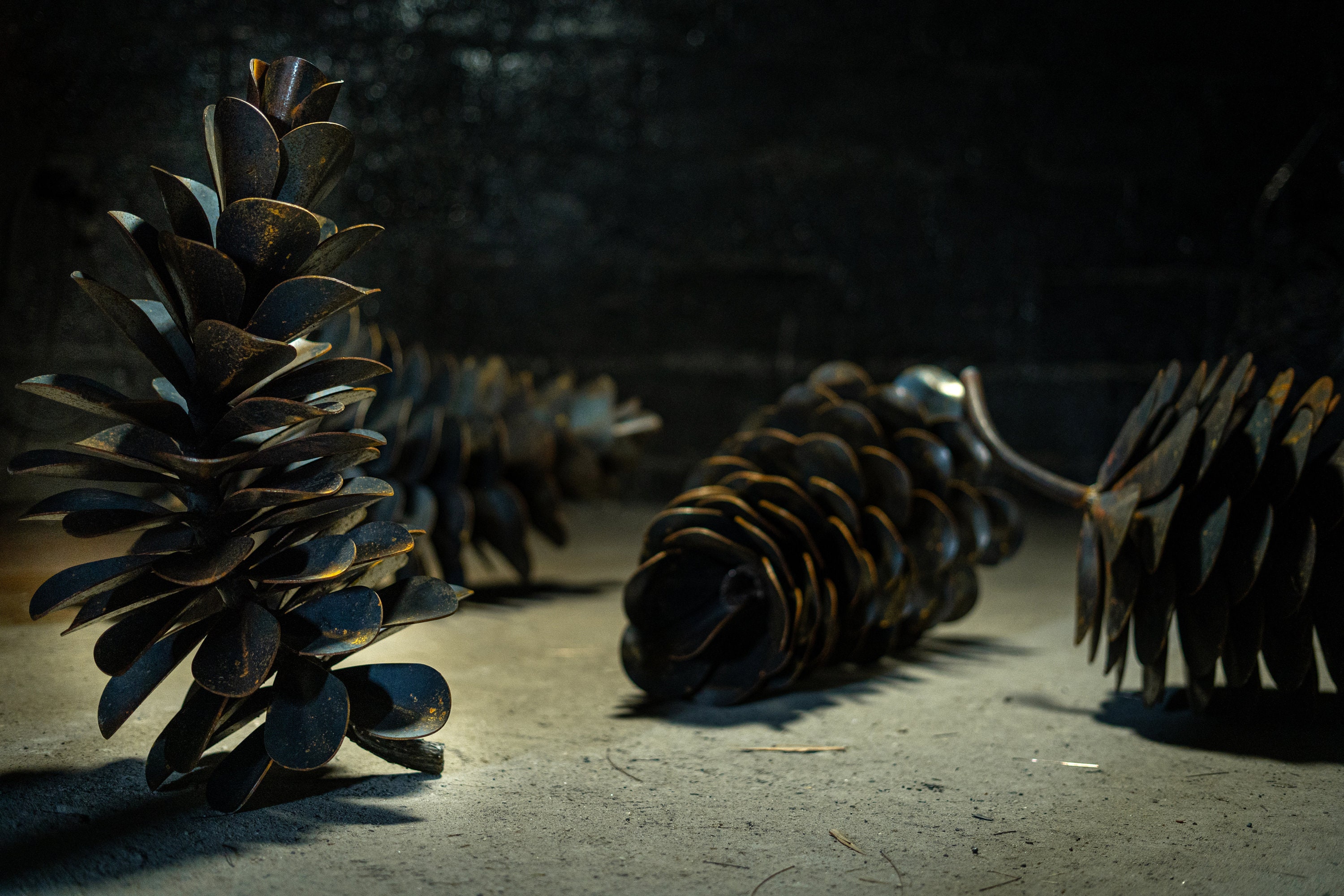 Pine Cone Rusty Sculpture, Garden Art, Garden Decorations, Metal ...