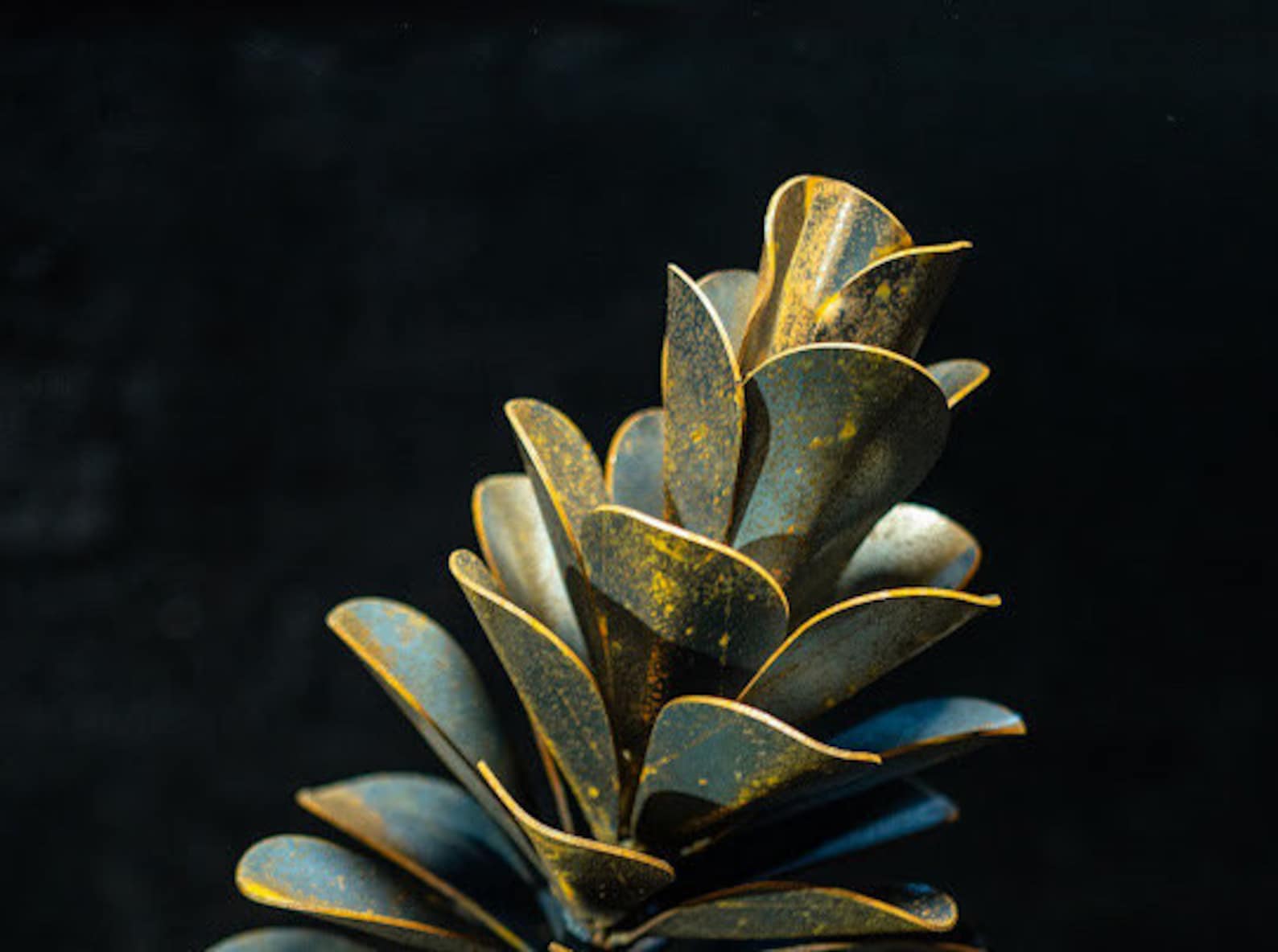 Pine Cone Rusty Sculpture, Garden Art, Garden Decorations, Metal ...