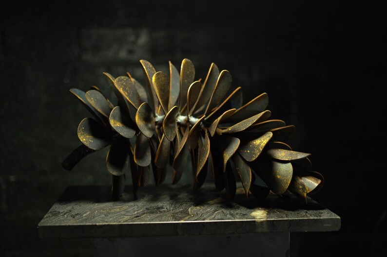 Stunning Rusted Pine Cone Sculpture – Large Metal Garden Ornament ...