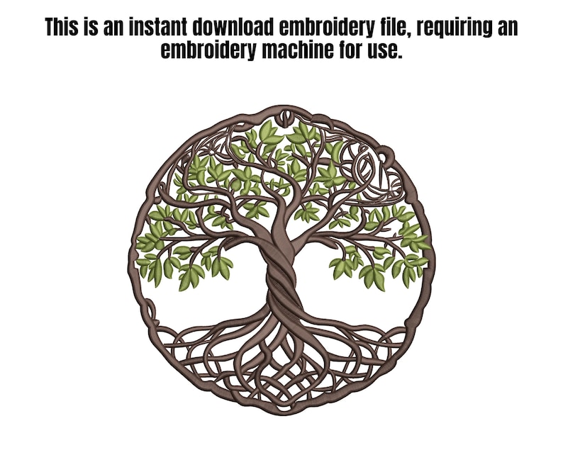 Tree of Life Machine Embroidery Design - Tree of Life Embroidery Files ...