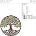 Tree of Life Machine Embroidery Design - Tree of Life Embroidery Files ...