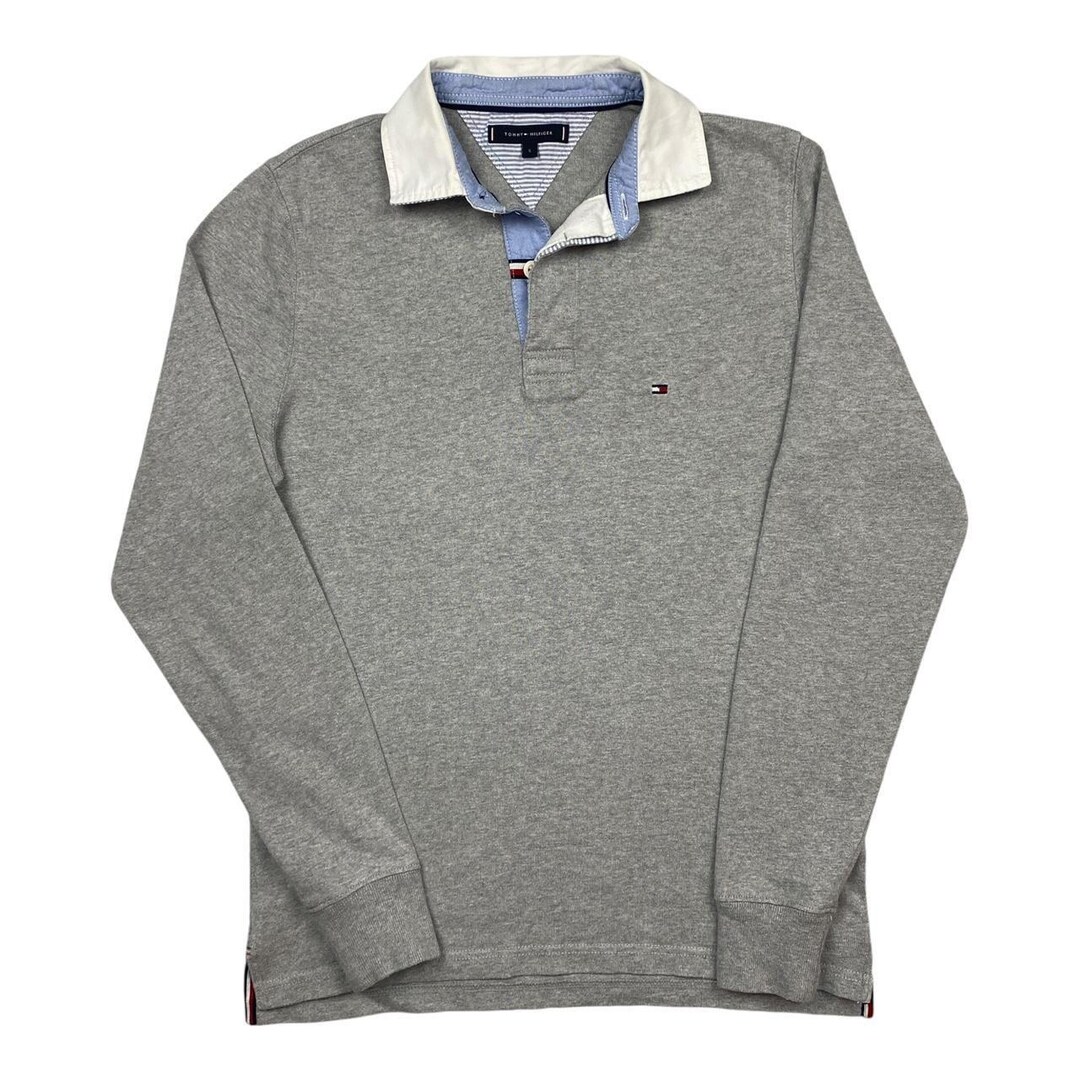 Tommy Hilfiger Vintage Men's Grey Collared Sweater - Etsy