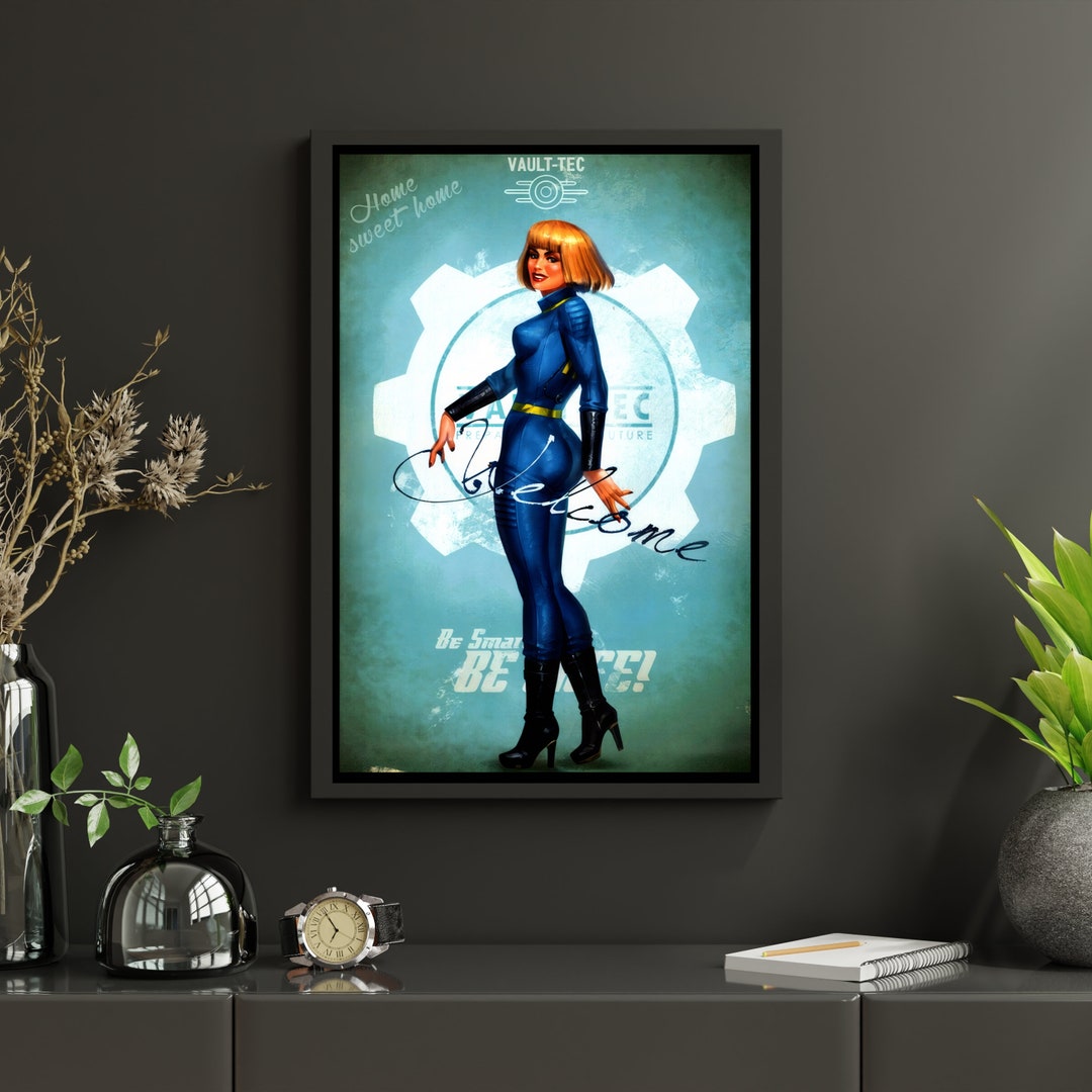 Vault Tec Fallout Game Poster Dystopia Wall Art & Fine Art Print Home ...