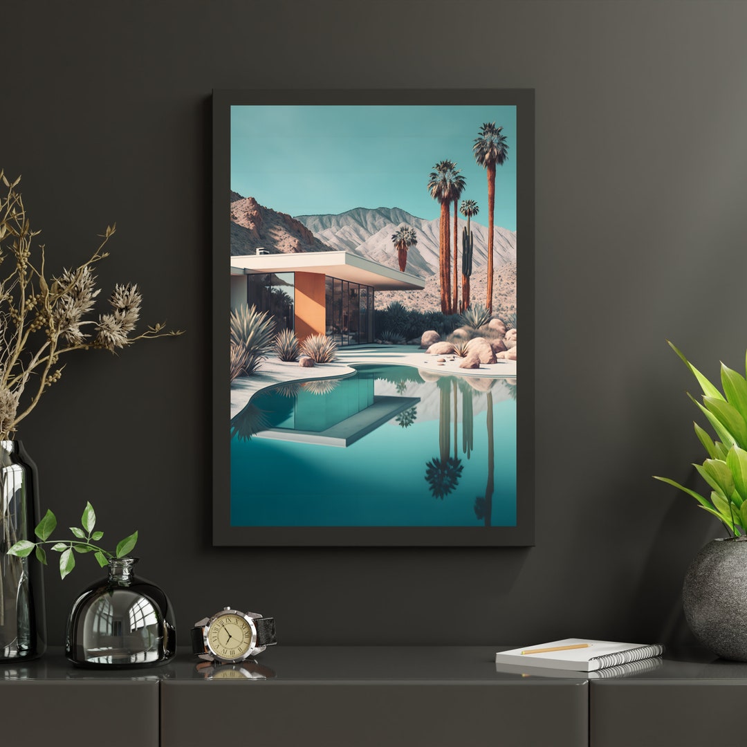 Palm Springs Digital Wall Art, Palm Tree Print, Summer Print, Palm ...