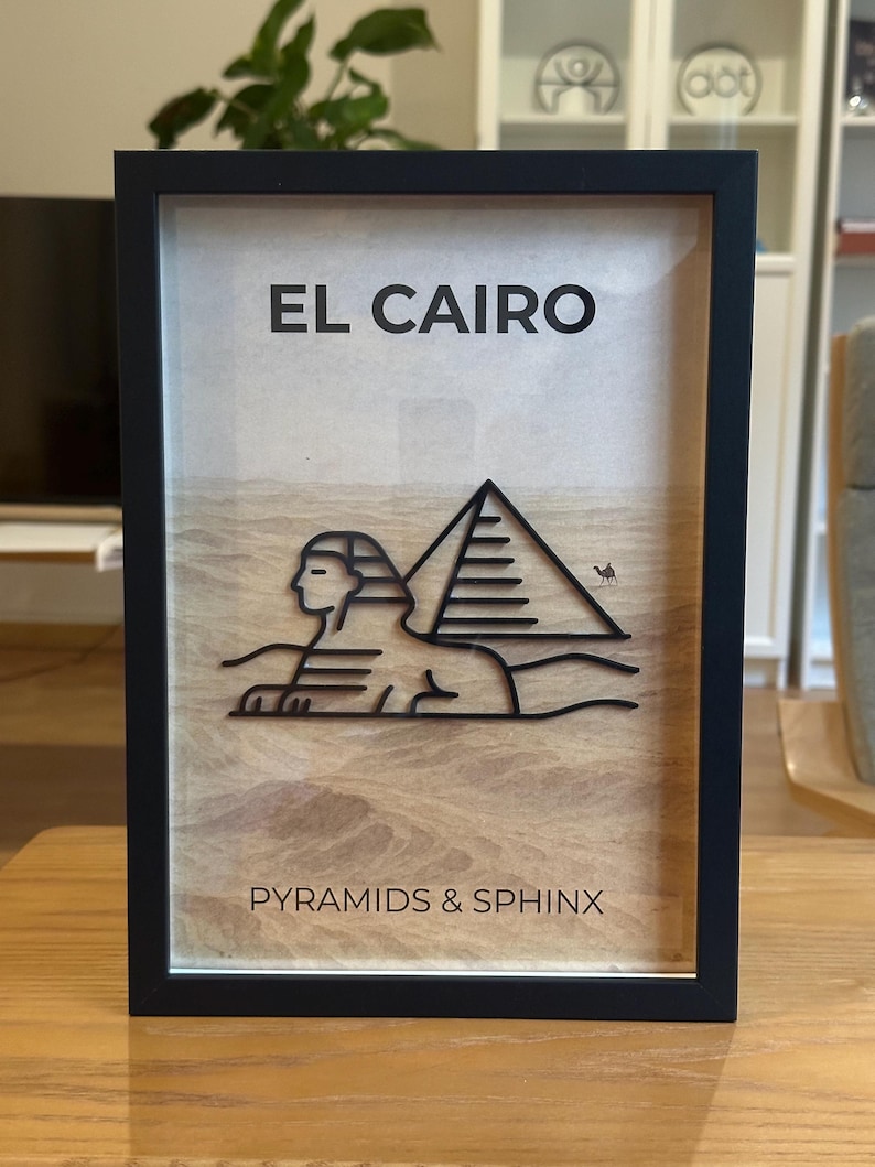 Custom 3D City Frames – Egypt, Cairo (sphinx & Pyramids) - World Travel ...