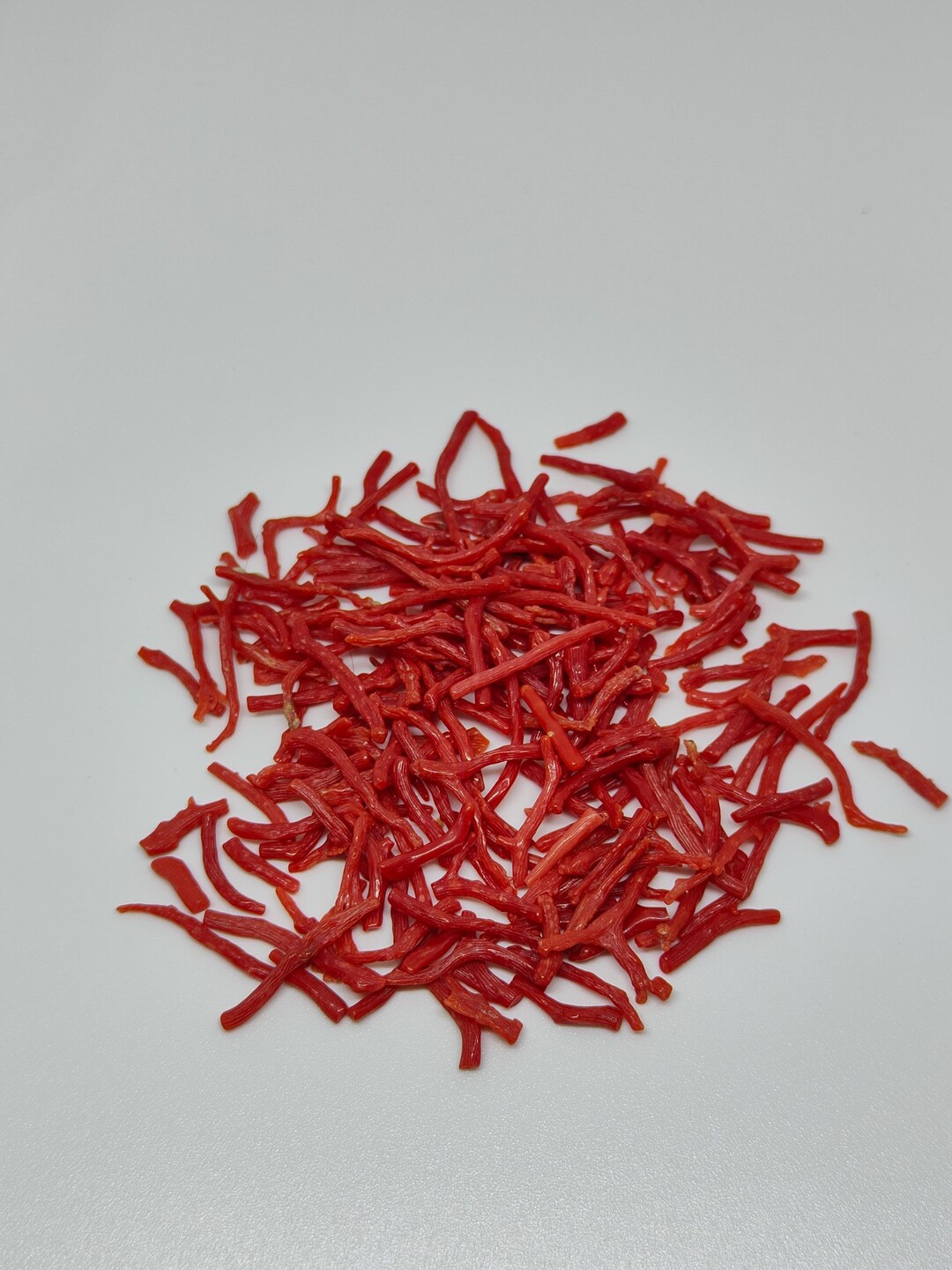 100 Carat !! Red Coral Small Stick-natural Italian Red Coral Loose ...