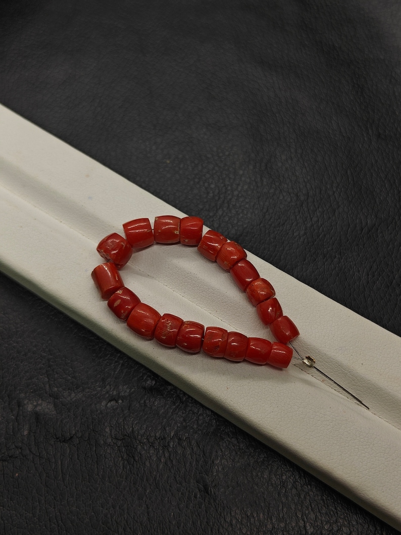 Expensive Deep Red Coral Beads-genuine Red Coral Rondelle Shape Beads ...