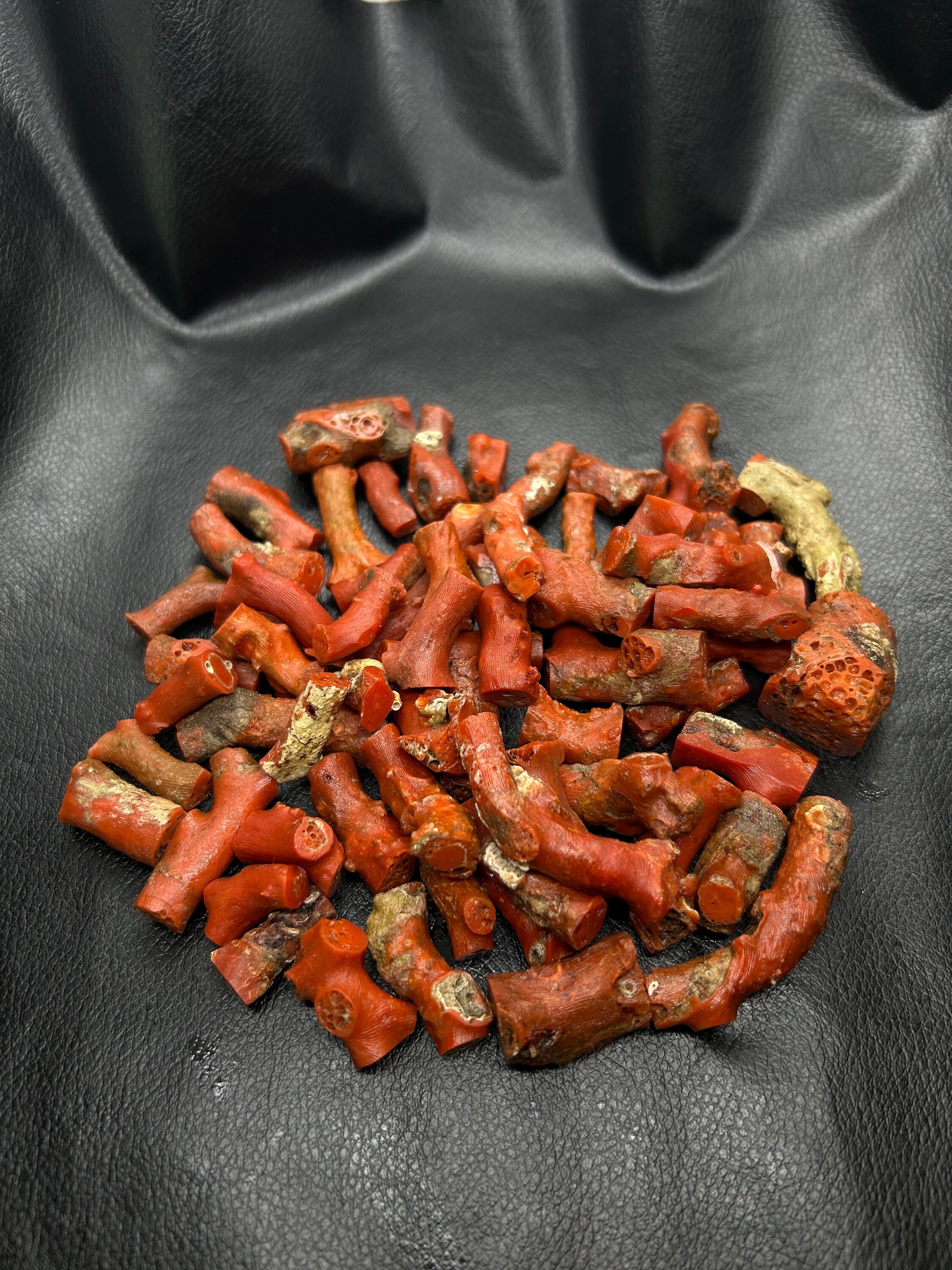 100 Crt Lot AA Quality Big Red Coral Unpolished Rough-natural Red Coral ...