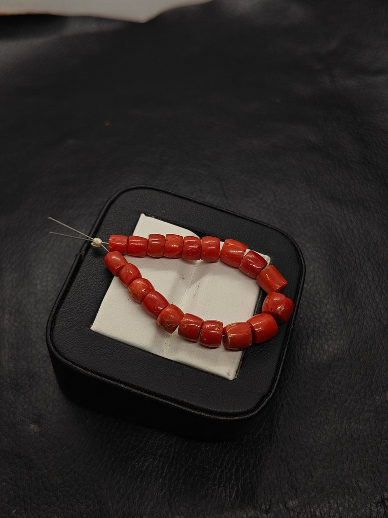 Expensive Deep Red Coral Beads-genuine Red Coral Rondelle Shape Beads ...