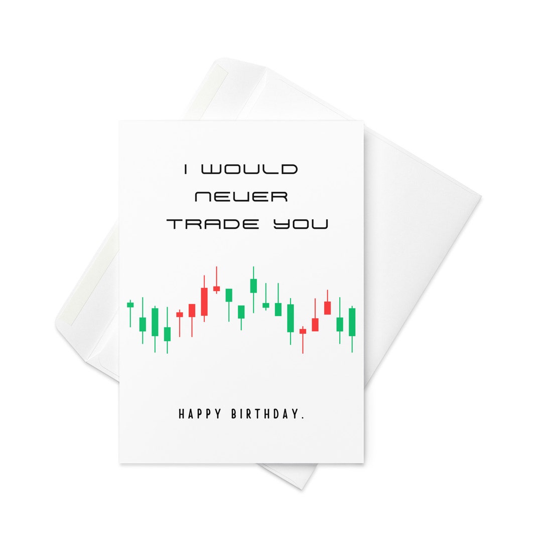 Personalized Happy Birthday Card, Trader Humor, Crypto Birthday Card ...