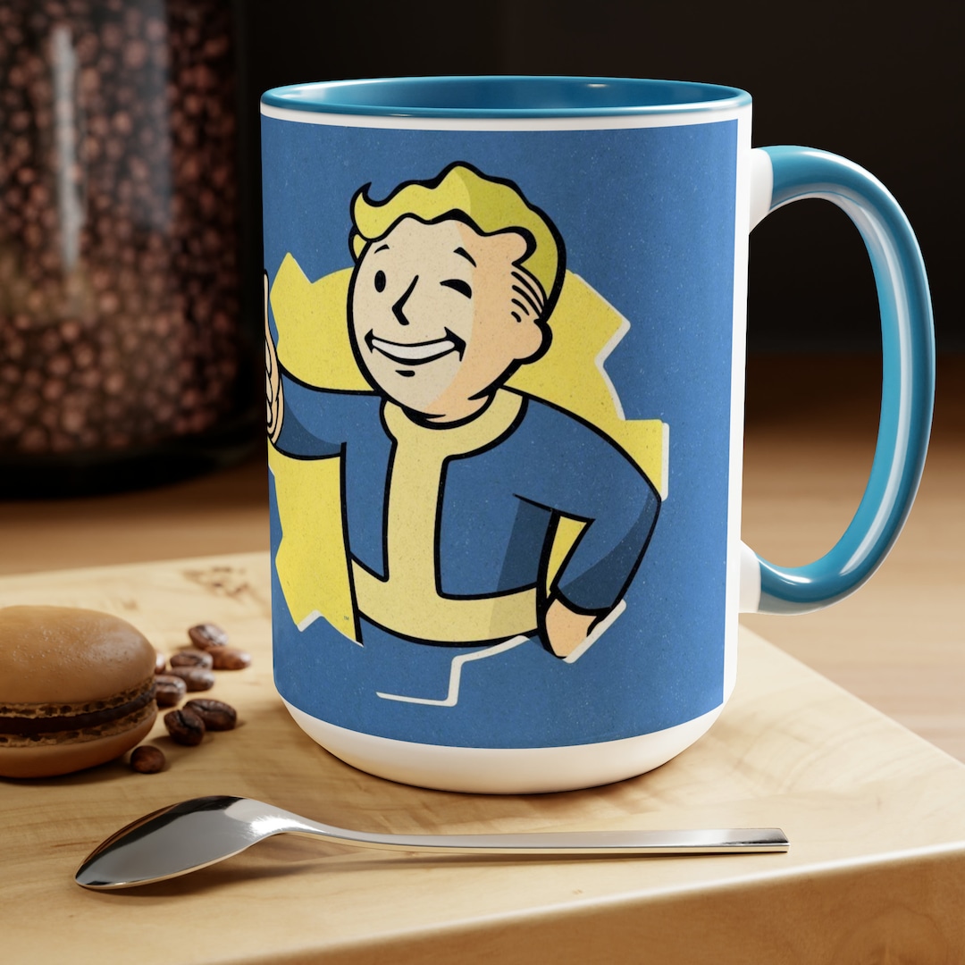 Fallout, Vault Boy, Two-tone Coffee Mugs, 15oz, Fallout Vault Boy ...