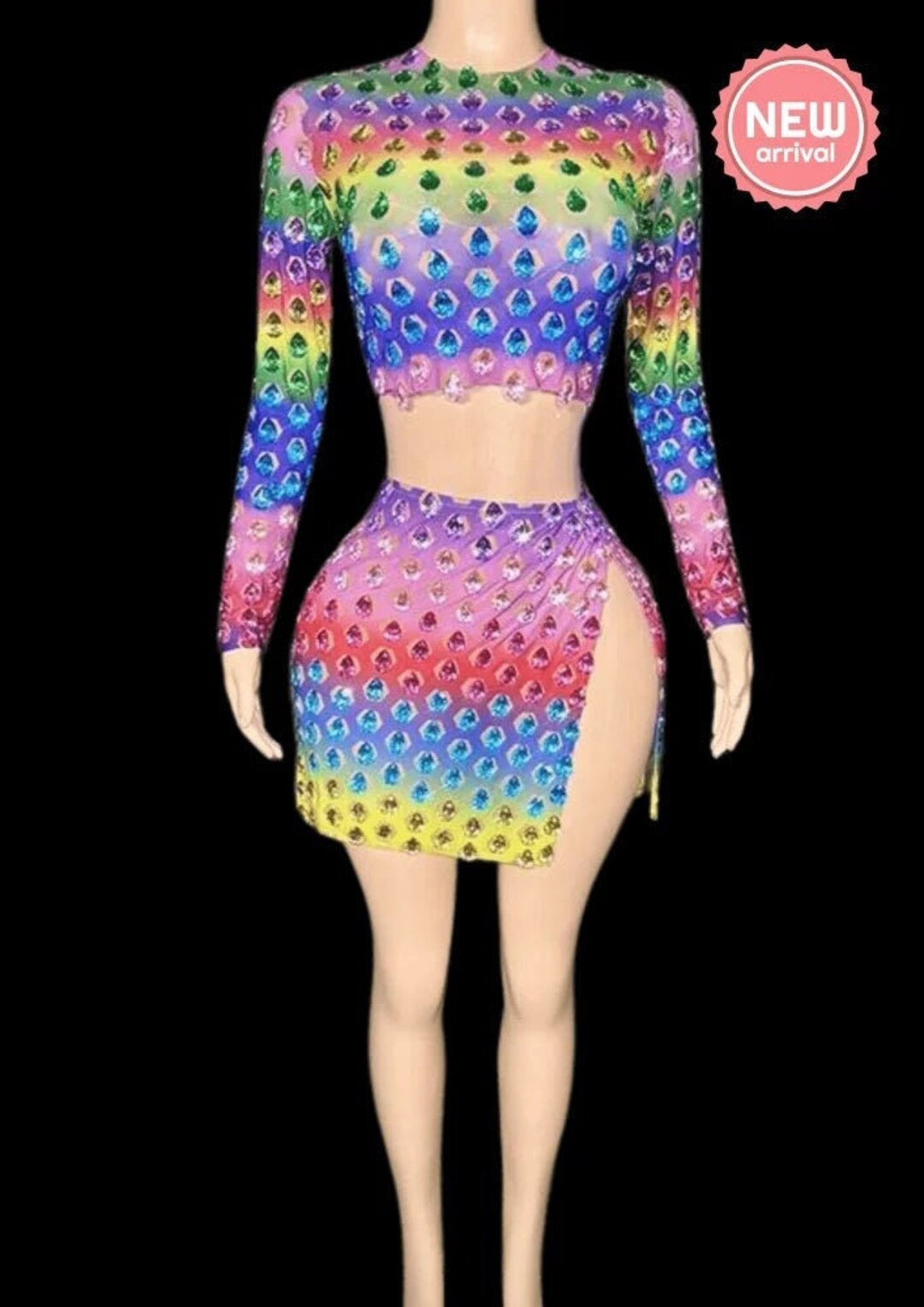 Co-ord Set: Luminance / Rainbow Outfit / Colorful Outfit / Drag Queen ...