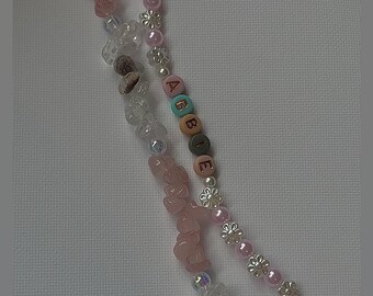 Personalised Crystal Phone Charm Gem Stone Phone Strap Y2K Healing ...