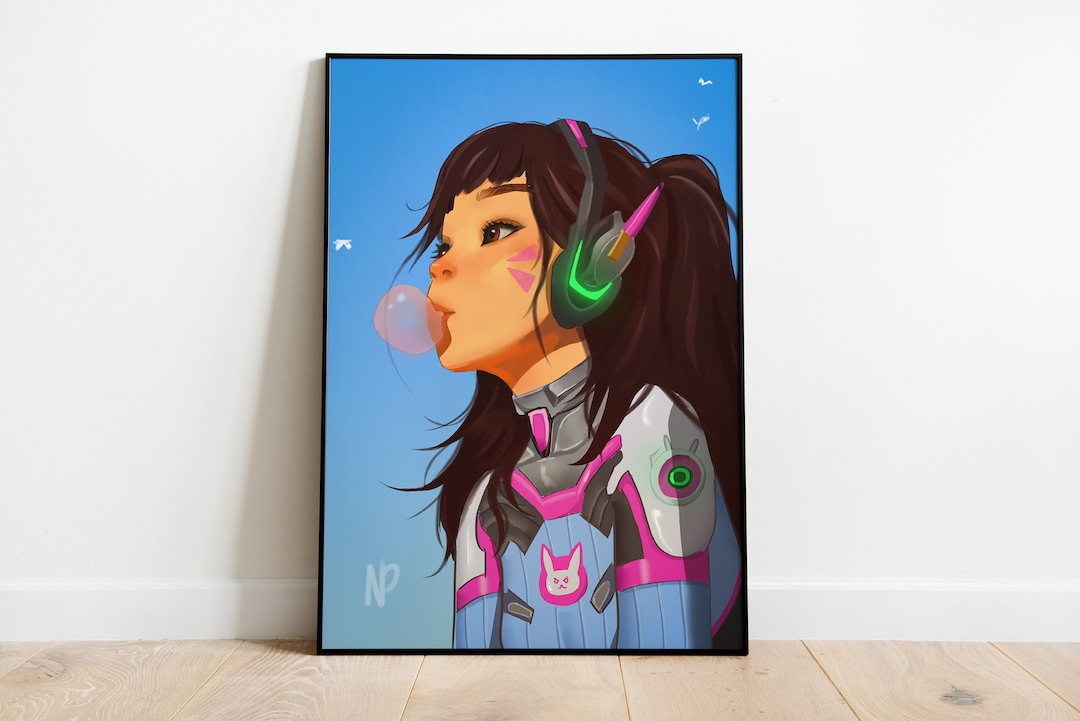 D.va Overwatch Fanart, DVA OW2 Invasion Wallart, Anime Illustration ...