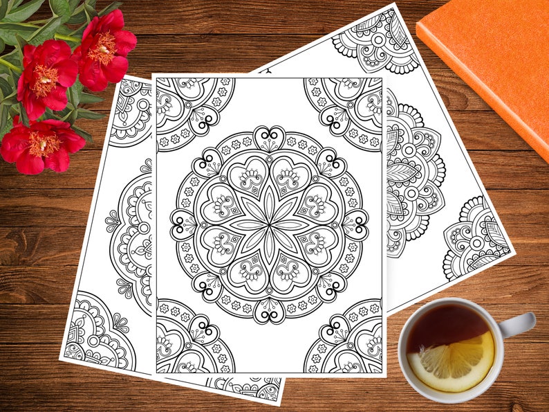 80 Beautiful Mandala Coloring Pages, Printable Coloring Pages, Adult ...