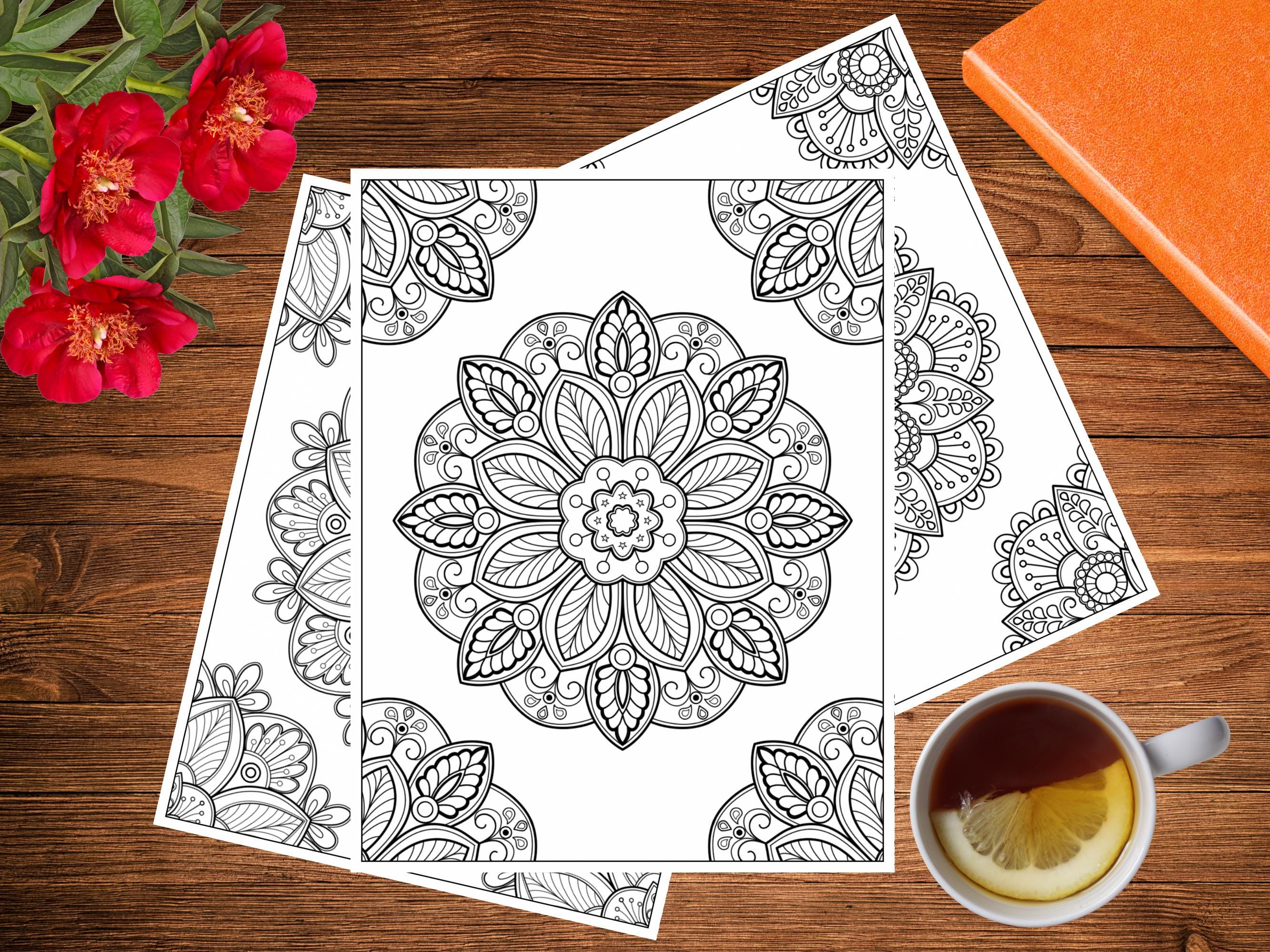 80 Beautiful Mandala Coloring Pages, Printable Coloring Pages, Adult ...