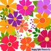 Flower Clipart - Colorful Garden, Floral Clip Art PNG, Digital Stickers ...