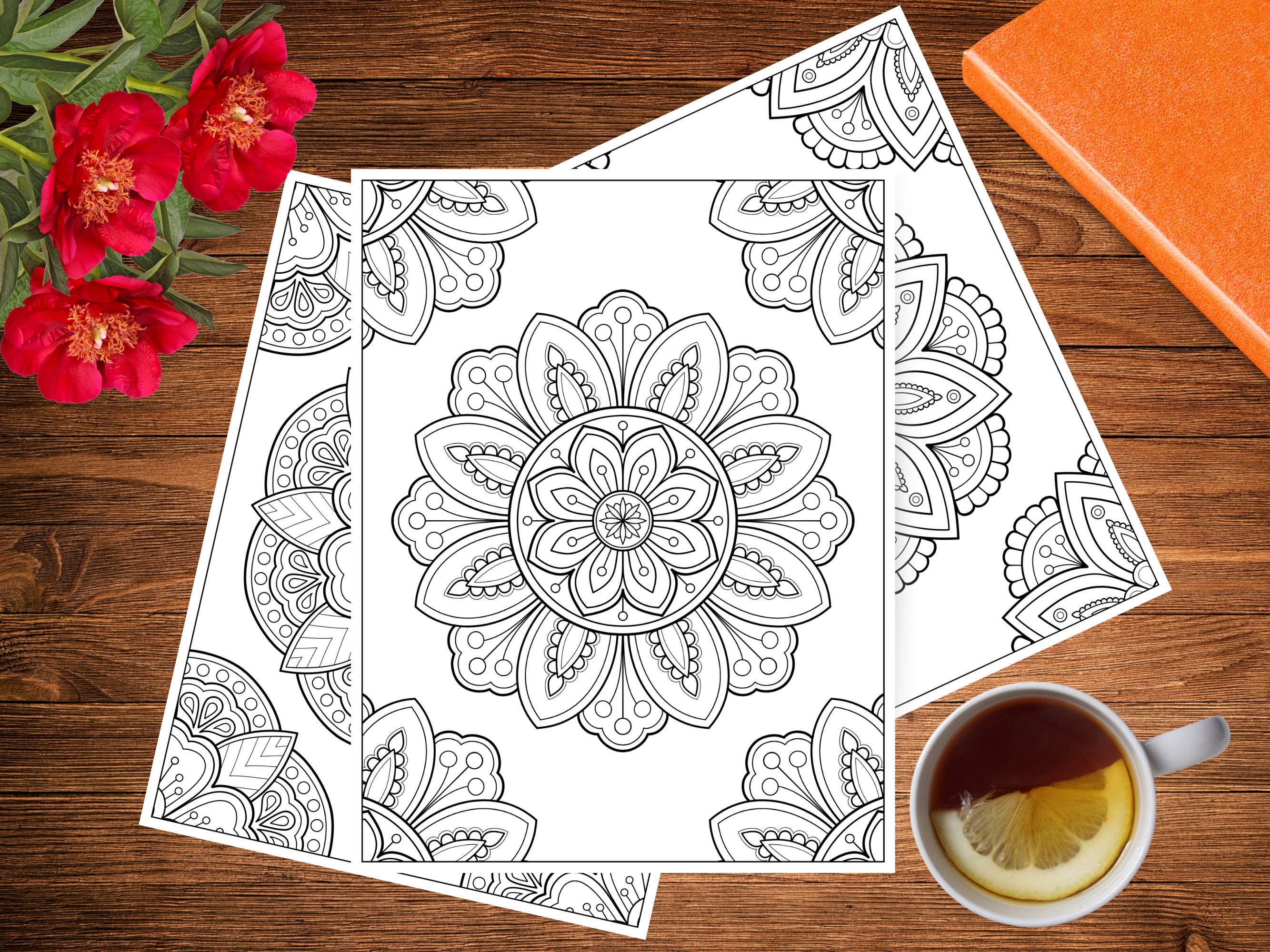 80 Beautiful Mandala Coloring Pages, Printable Coloring Pages, Adult ...