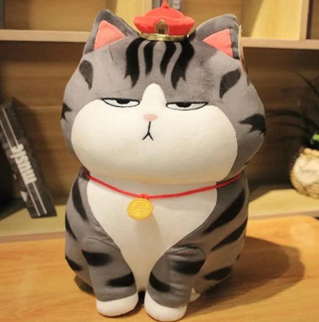 Cute Kawaii Moody Soft Plushie Cat - Etsy