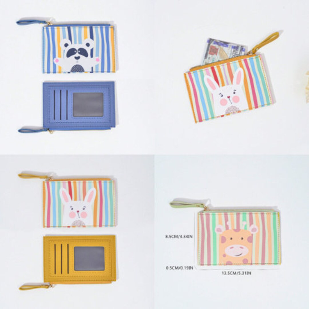 Kawaii Animal Wallet Cute Anime Wallet Women Kids Bear - Etsy