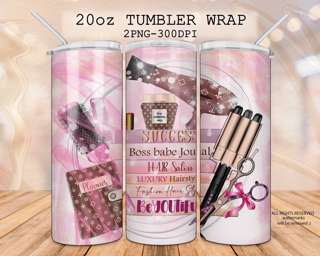 Hairstylist Tumbler Wrap: Beauty Salon Design (digital Download) - Etsy