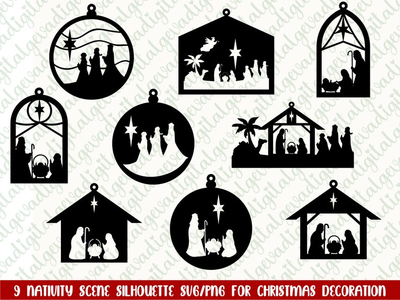Nativity SVG Bundle / Cut File / Cricut / Commercial Use / Nativity ...