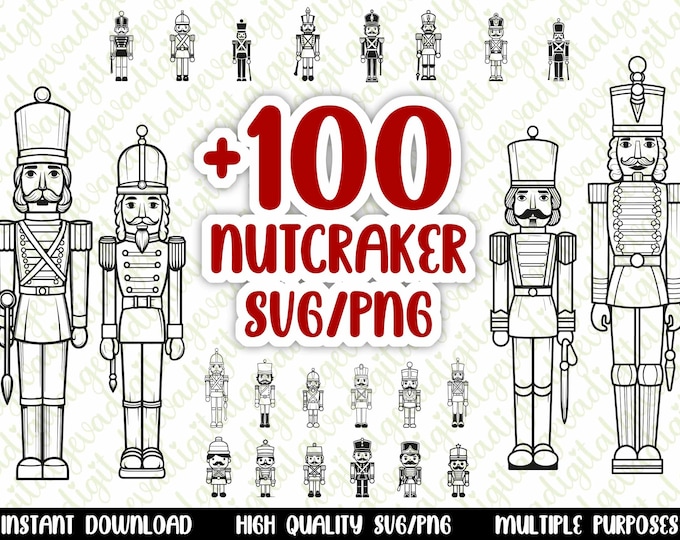 Nutcracker SVG | Christmas Nutcrackers Silhouette Clipart | Nutcracker ...