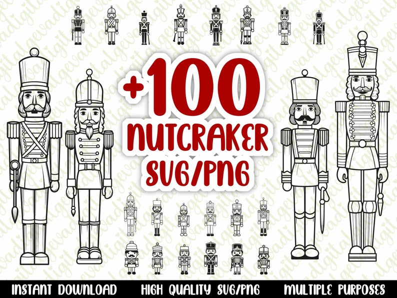 Nutcracker SVG Christmas Nutcrackers Silhouette Clipart Nutcracker ...