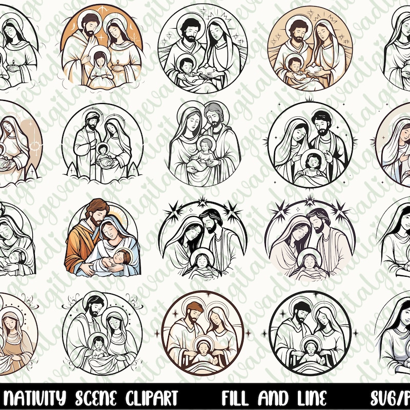 Holy Family Svg - Etsy