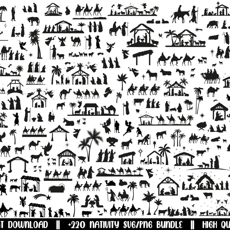 Nativity Clip Art - Etsy