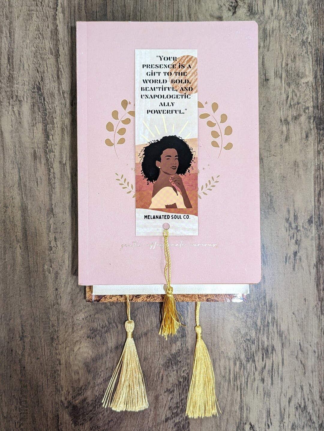 African American Woman Bookmark, Beautiful Abstract Marker With Courage ...