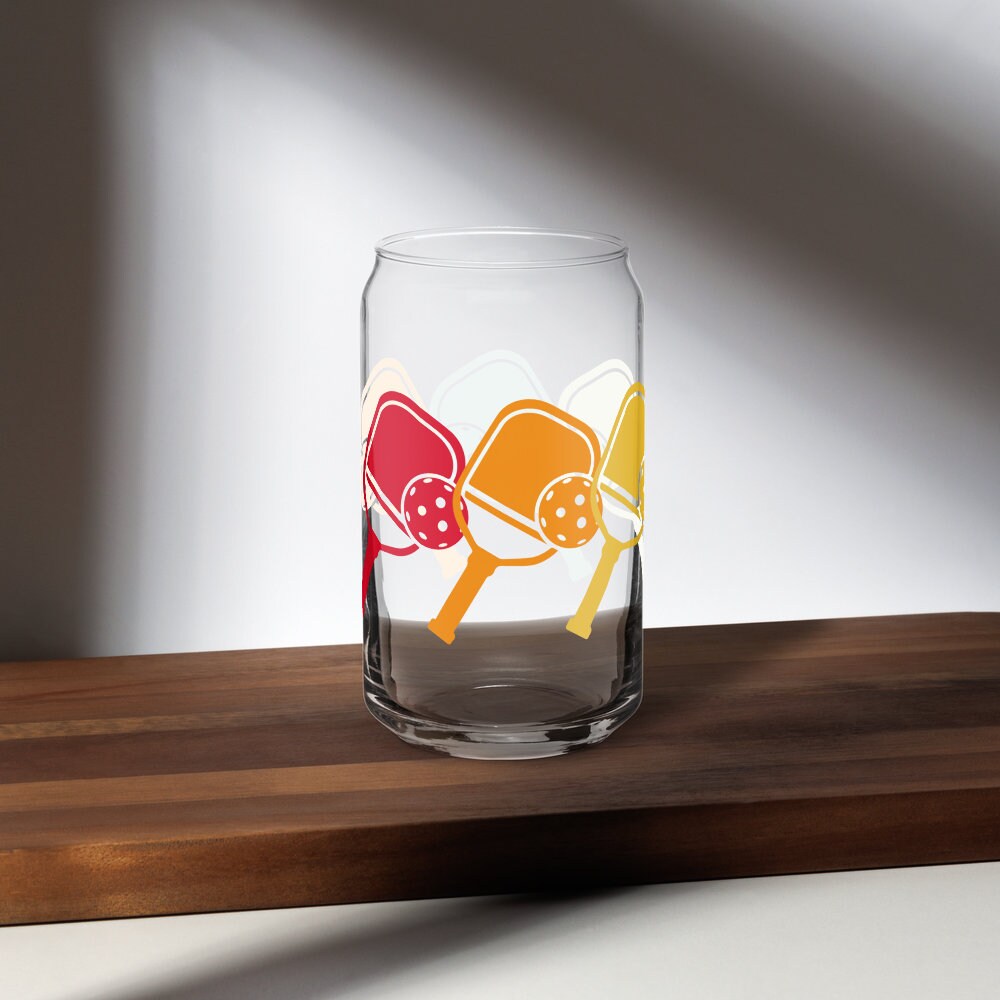 Fun Pickleball Can Shaped Glass Pickleball Cup Pickleball Gift for ...