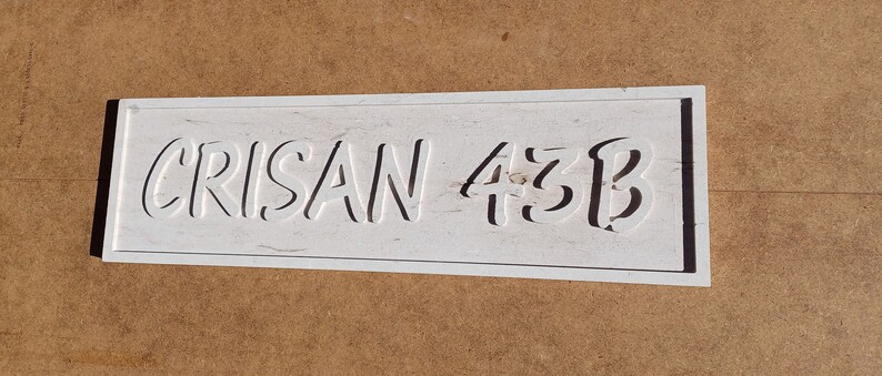 Limestone House Number Address Plaque Customizable Outdoor Home Address ...