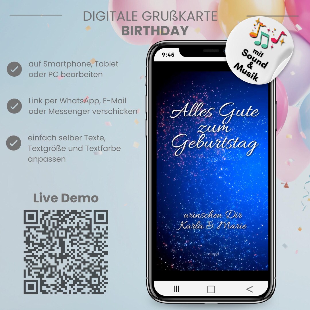 Ecard, Digital Birthday Card, Digital Greeting Card, Whatsapp Card ...