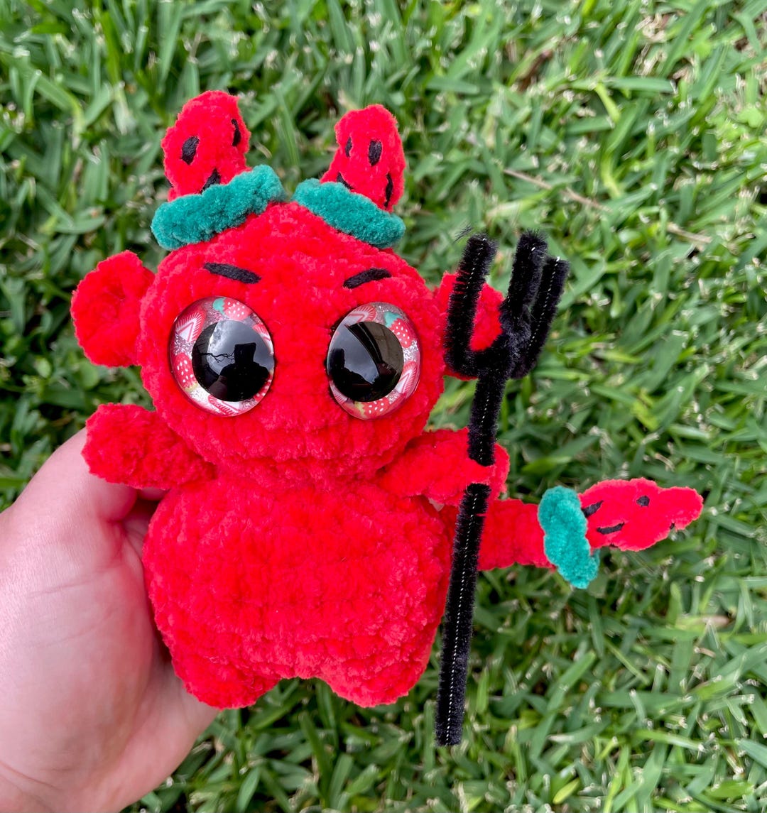 Fragaria the Strawberry Devil *CROCHET PATTERN ONLY* - Etsy