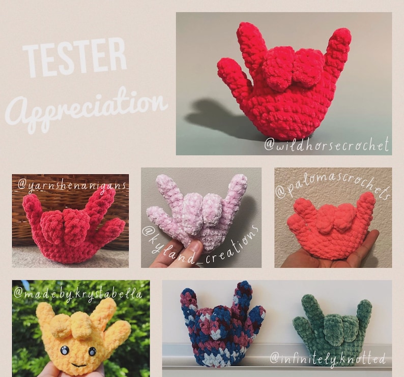 Crochet Pattern - Iloveyouhand - Etsy