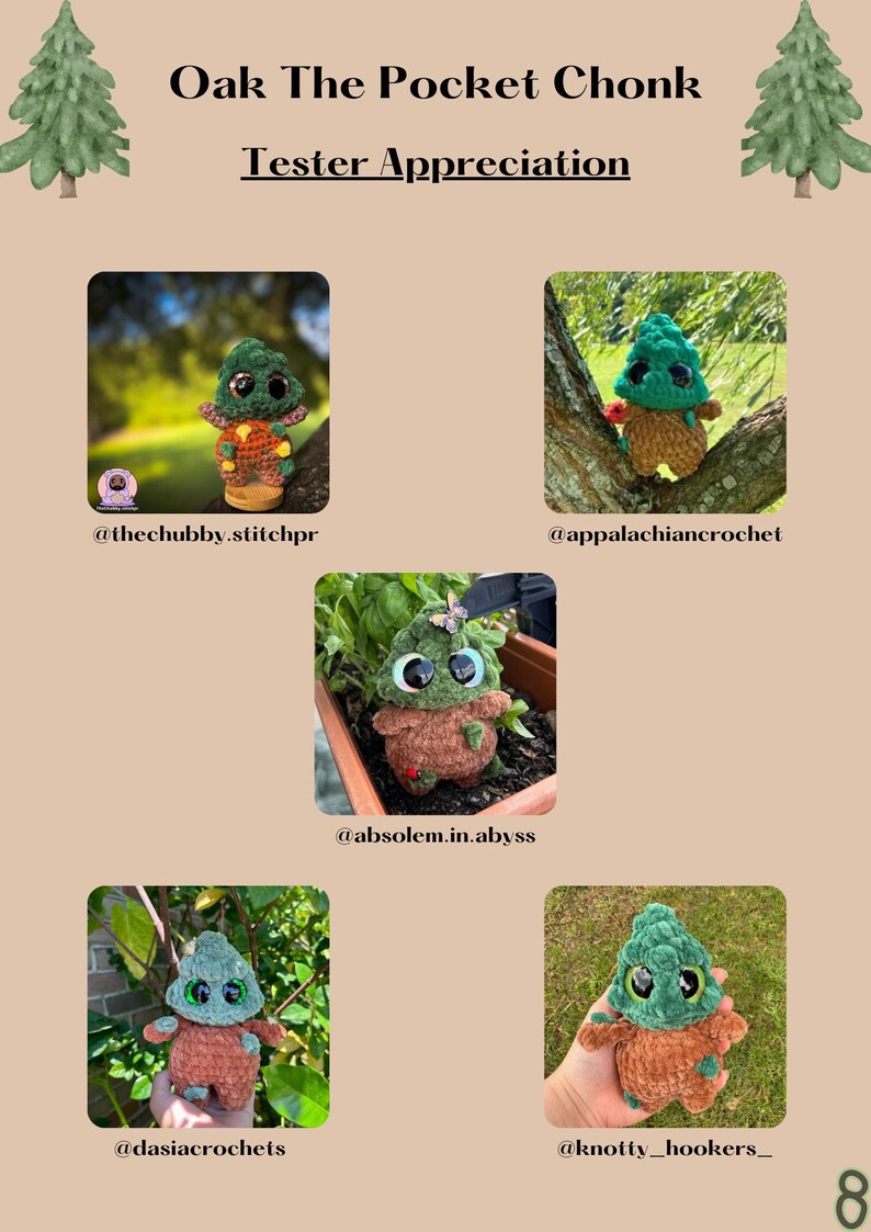 Crochet Pattern - Oak the Tree - From the Nature Buddies Bundle - Etsy