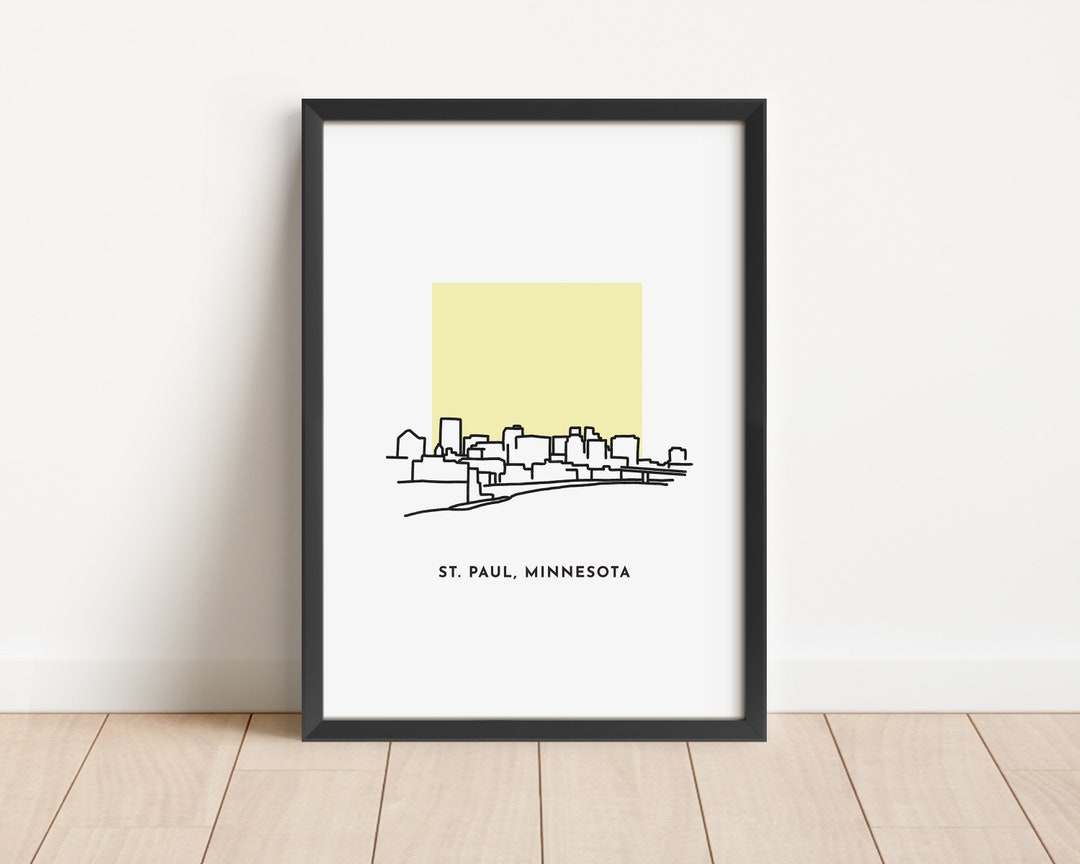 St. Paul Minnesota Sketch Print | Wall Art | Digital Download ...