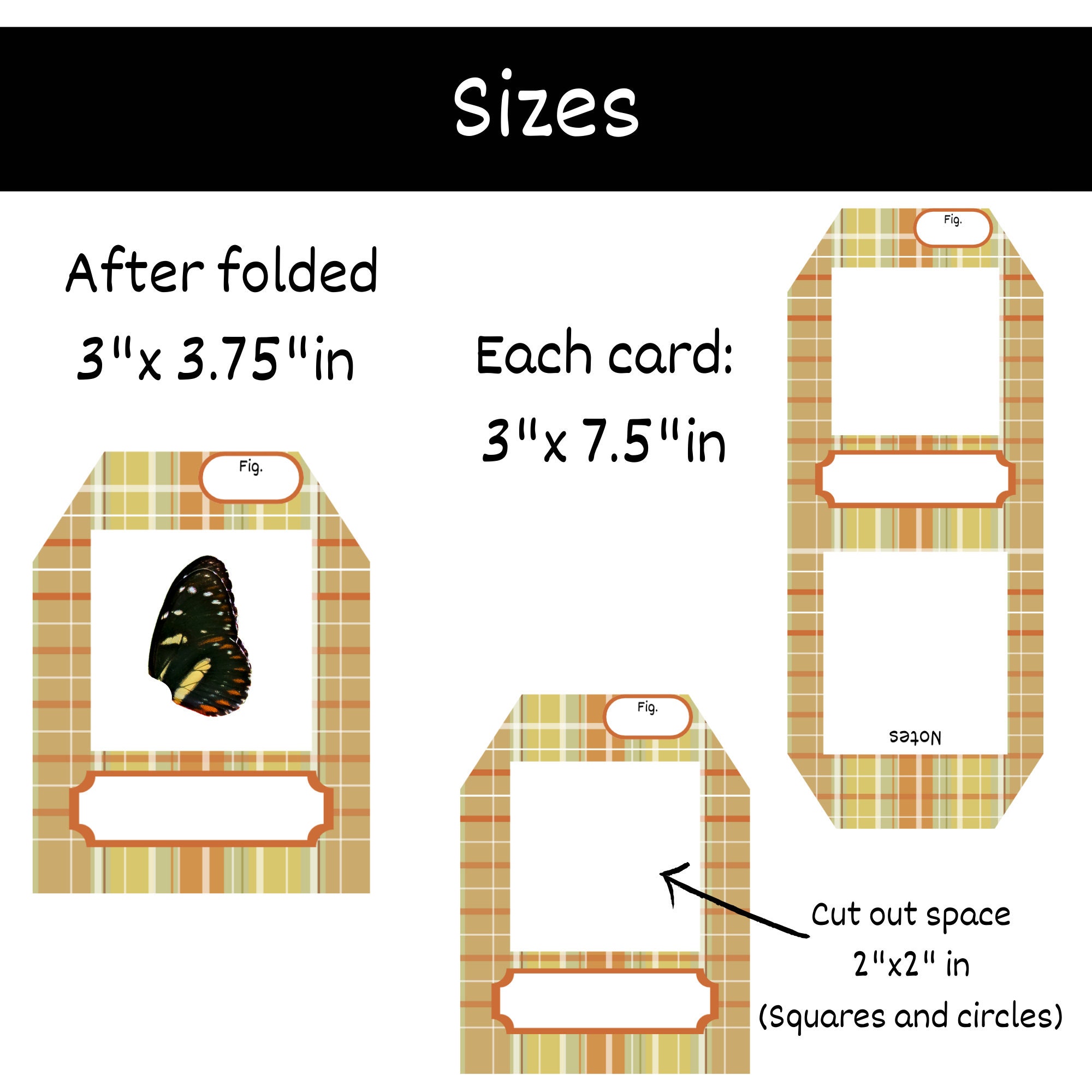 Printable Specimen Card, Botanical Slide Template, Cottagecore Journal ...