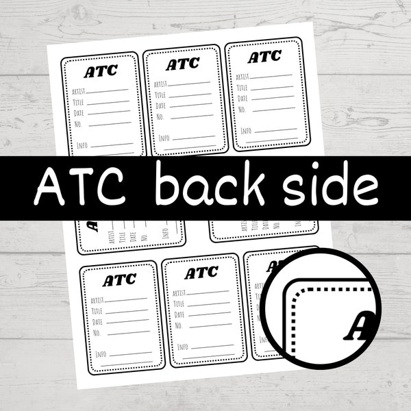 Trading Card Backs - Etsy