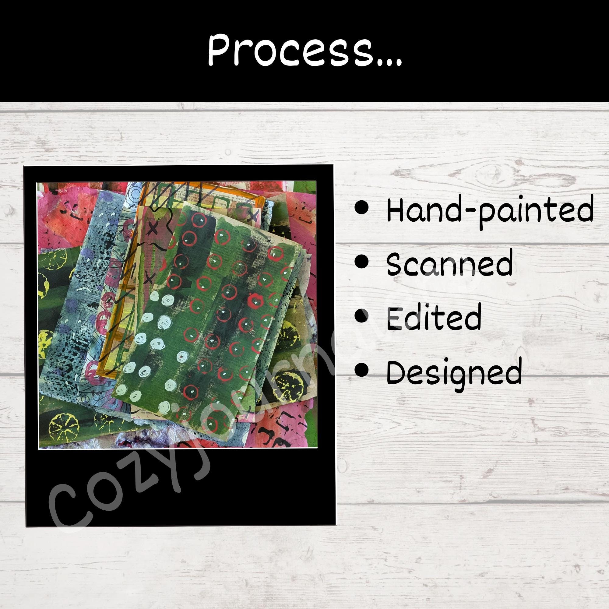 Digital Collage Fodder Fussy Cuts, Printable Floral Cut-outs, Hand ...