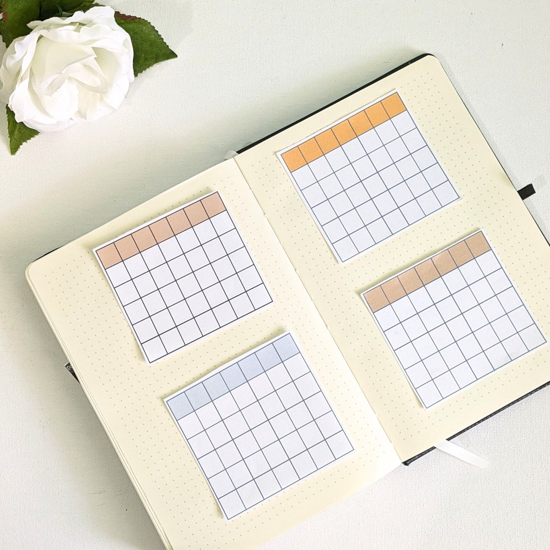 Undated Mini Calendars for Journaling, Printable Calendars, Crafting ...